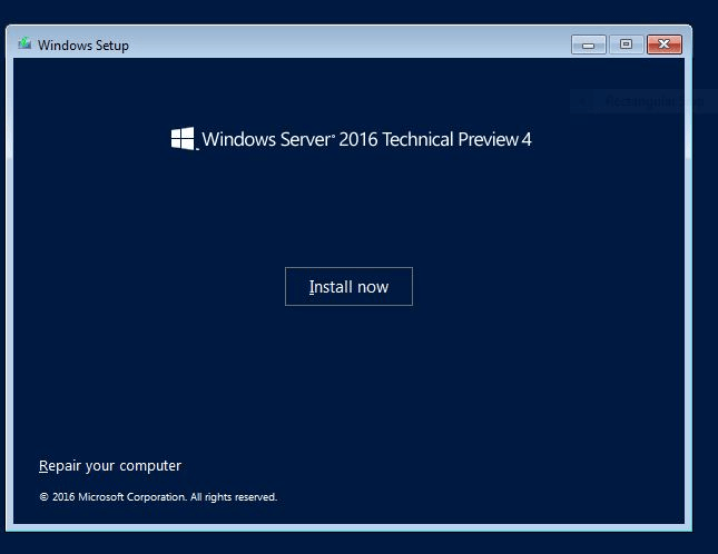 Setting up Windows Server 2016 Technical Preview 4 in Hyper-V: – Vignesh's SharePoint Thoughts