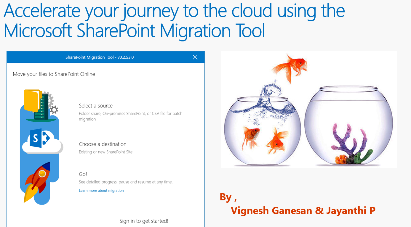 Webinar on the Microsoft SharePoint Migration Tool: – Vignesh's ...